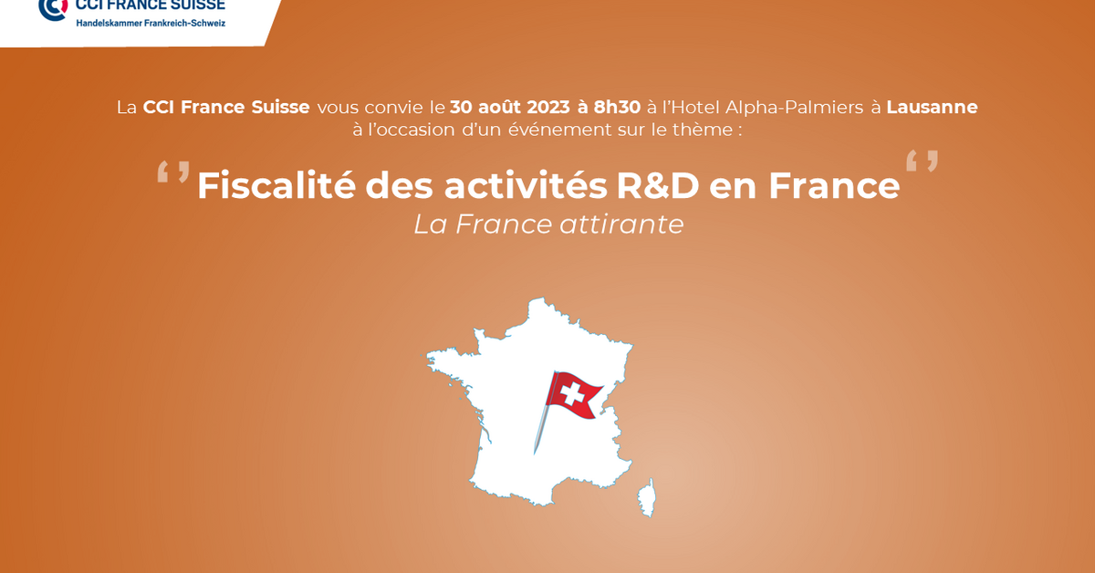 Petit-déjeuner conférence: Fiscalité des activités R&D en France | CCI ...