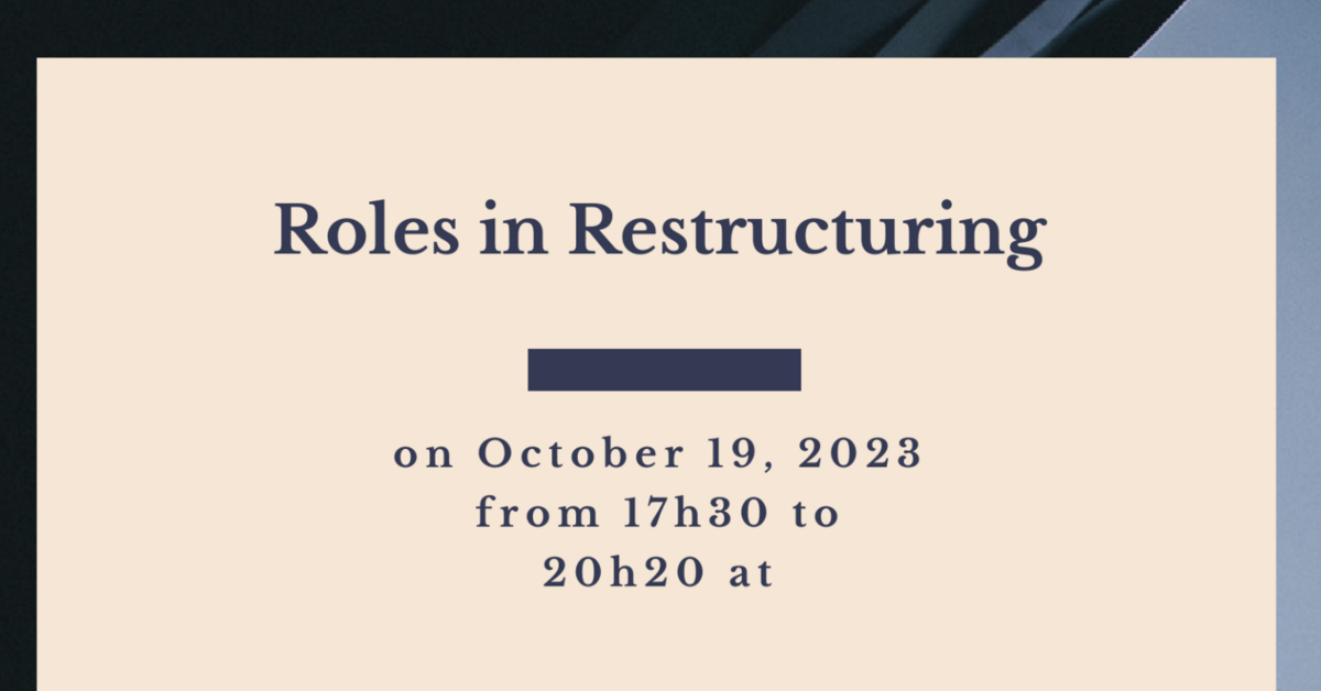 Roles in Restructuring | CCI France Suisse